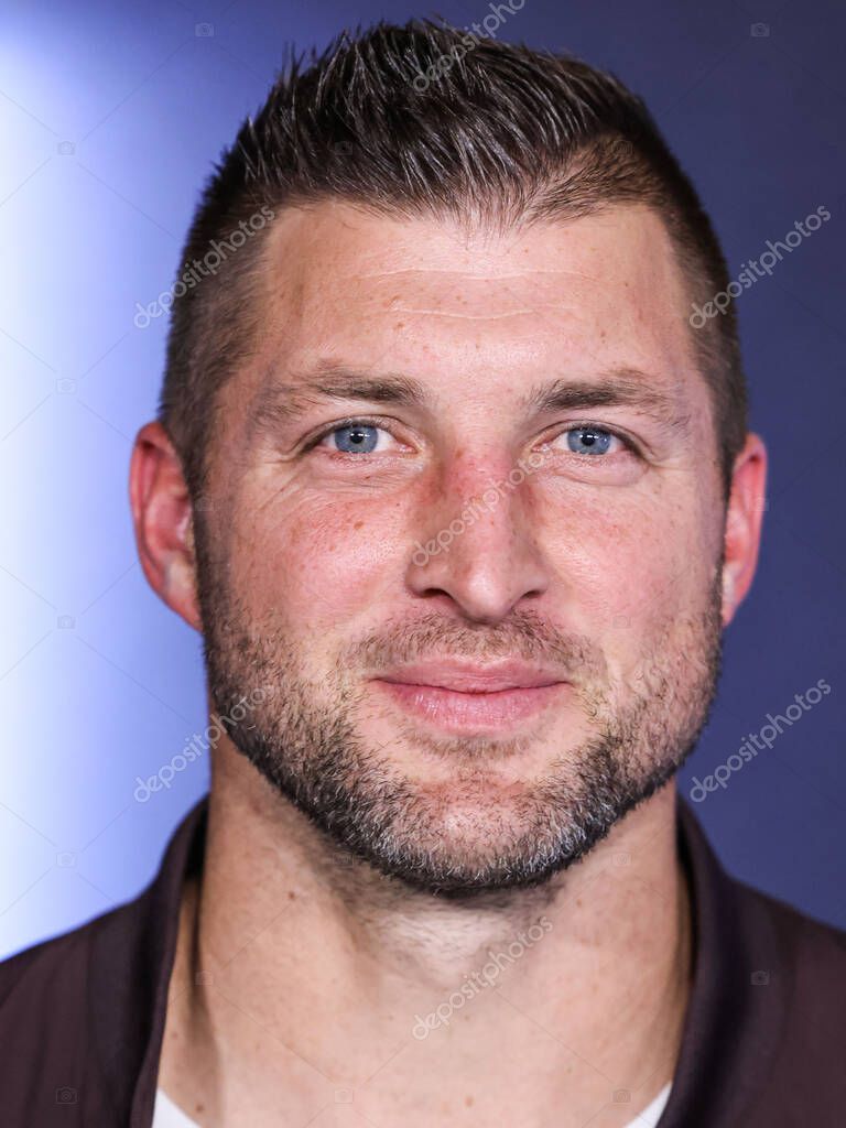 American football player Tim Tebow arrives at ESPN And CFP's Allstate ...