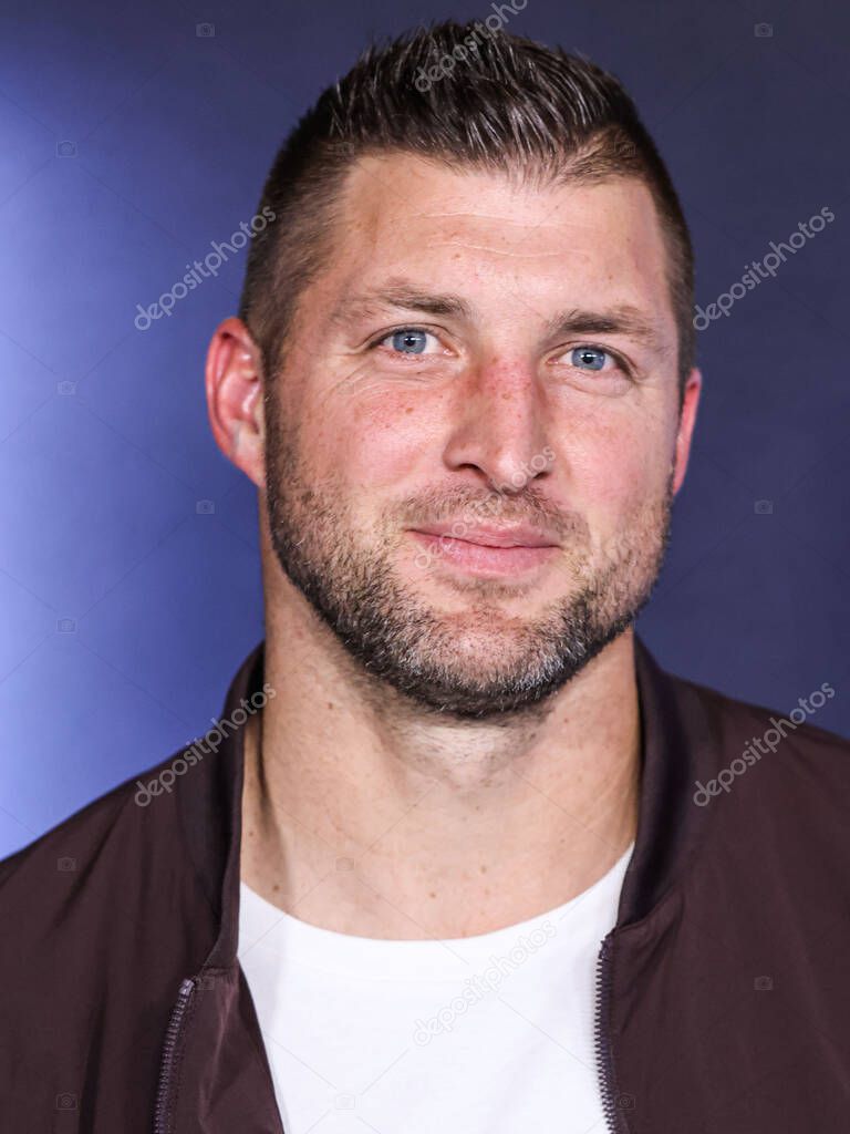 American football player Tim Tebow arrives at ESPN And CFP's Allstate ...