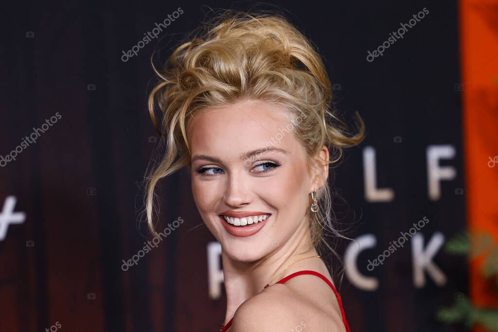 American actress and singer Chloe Rose Robertson arrives at the Los ...