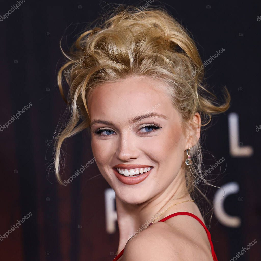 American actress and singer Chloe Rose Robertson arrives at the Los ...