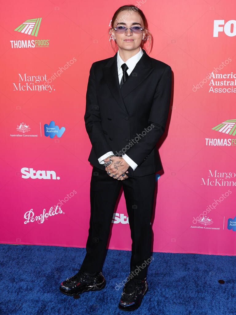 Australian singer G Flip (Georgia Claire Flipo) arrives at the GDay USA Arts Gala 2023 held at ...