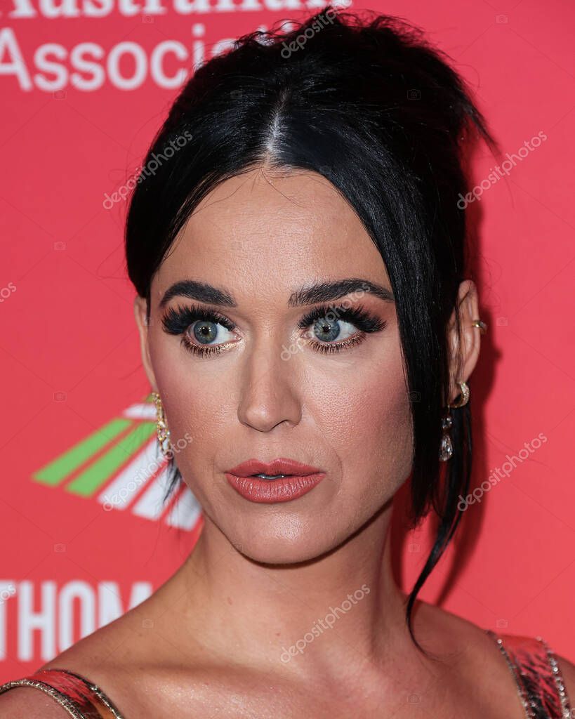 American singer-songwriter Katy Perry arrives at the GDay USA Arts Gala ...
