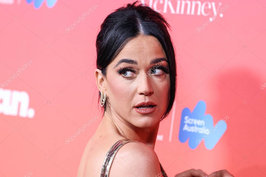 American singer-songwriter Katy Perry arrives at the GDay USA Arts Gala ...