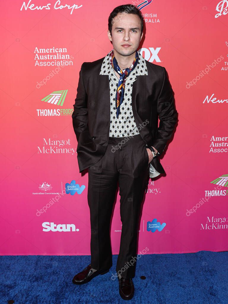 Australian actor Mojean Aria arrives at the GDay USA Arts Gala 2023 ...