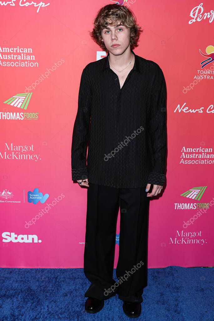 The Kid LAROI, Charlton Kenneth Jeffrey Howard, arrives at the GDay USA ...