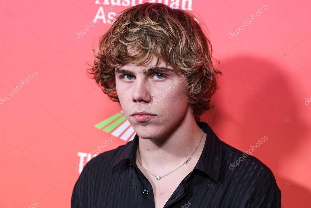 The Kid LAROI, Charlton Kenneth Jeffrey Howard, arrives at the GDay USA ...