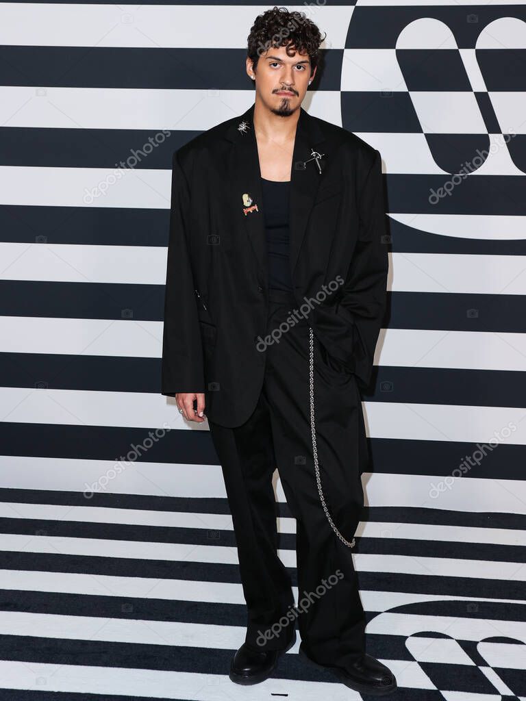 American singer and songwriter Omar Apollo arrives at the Warner Music ...