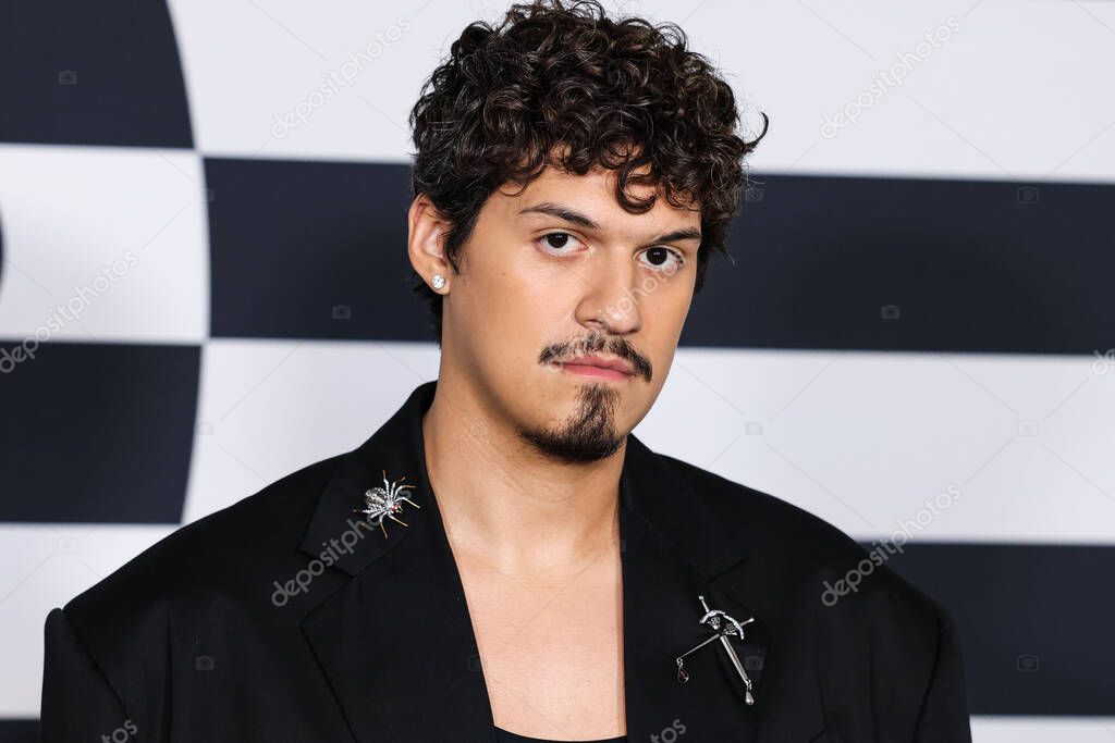 American singer and songwriter Omar Apollo arrives at the Warner Music ...