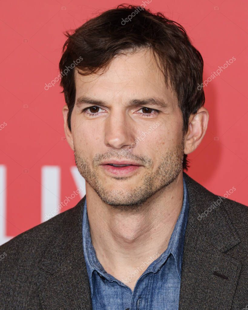 American actor Ashton Kutcher arrives at the World Premiere Of Netflix ...