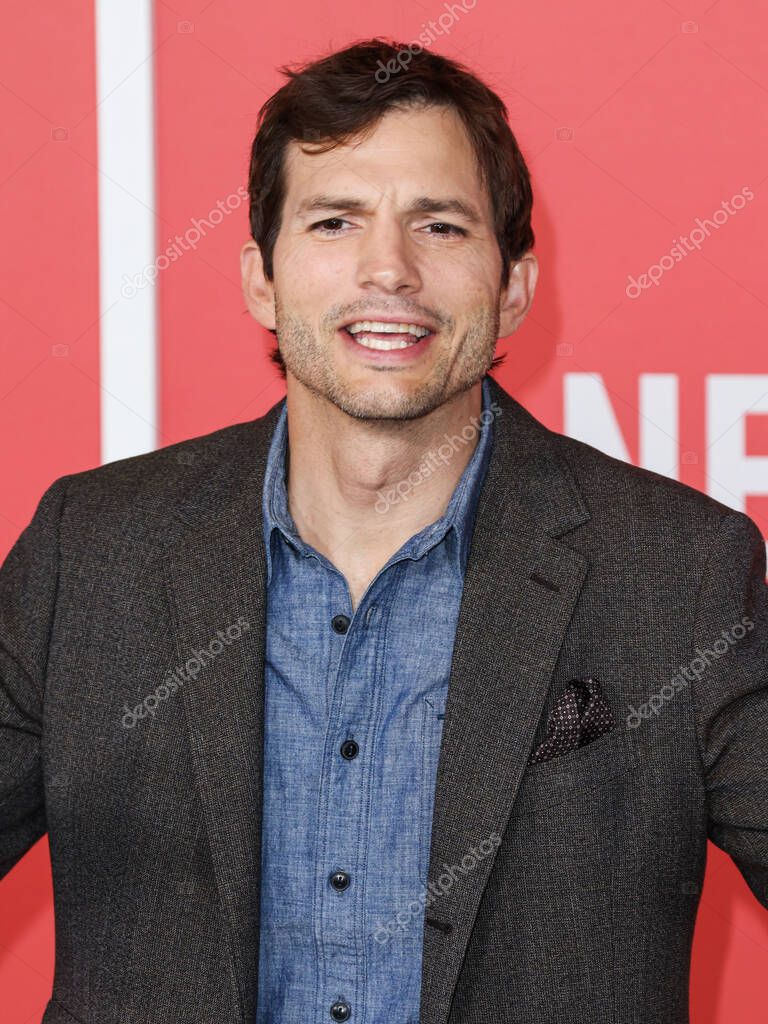 American actor Ashton Kutcher arrives at the World Premiere Of Netflix ...
