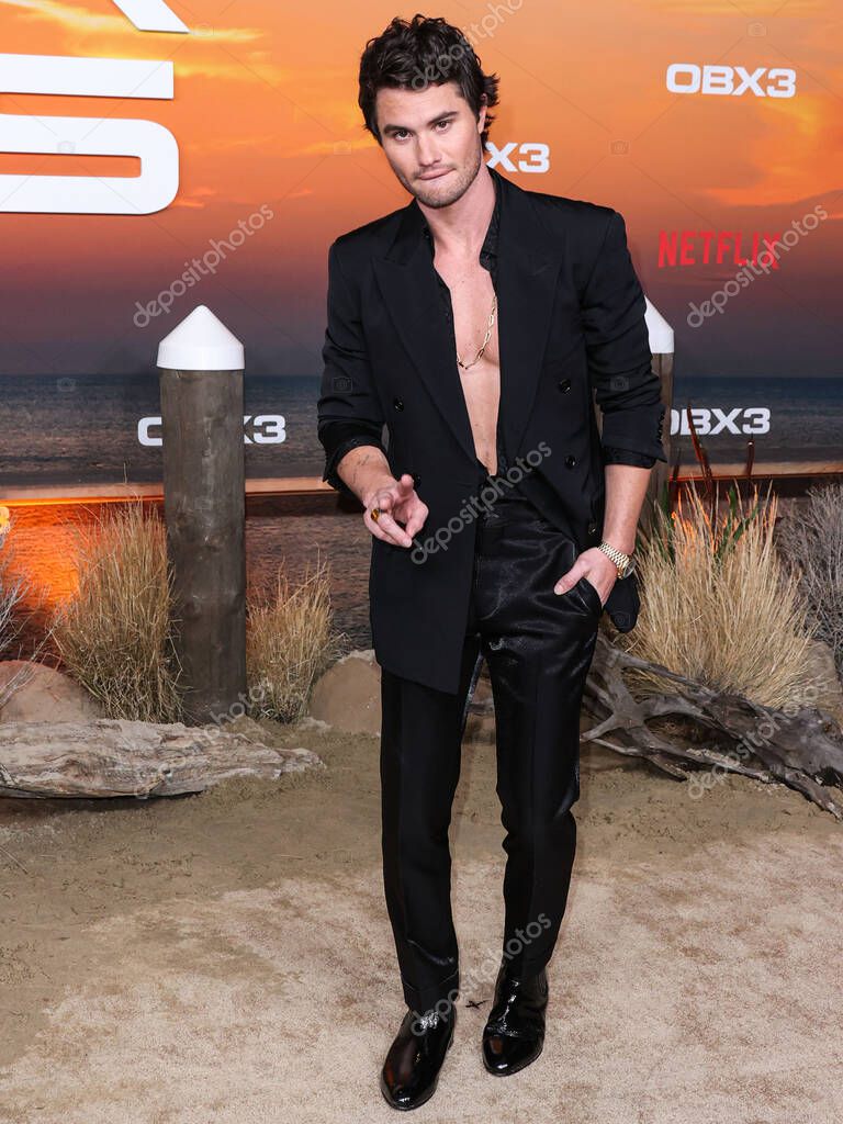 American actor Chase Stokes arrives at the Los Angeles Premiere Of ...