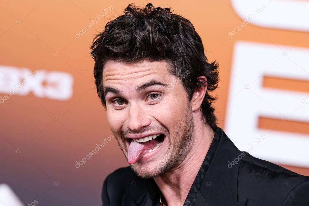 American actor Chase Stokes arrives at the Los Angeles Premiere Of ...