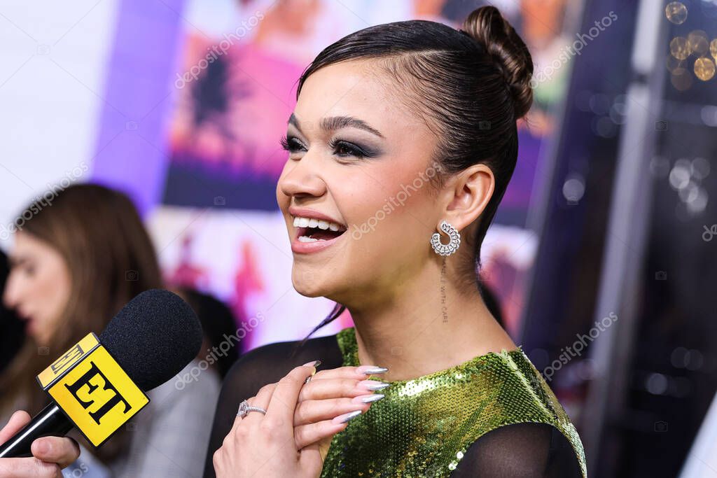 American actress Madison Bailey arrives at the Los Angeles Premiere Of ...