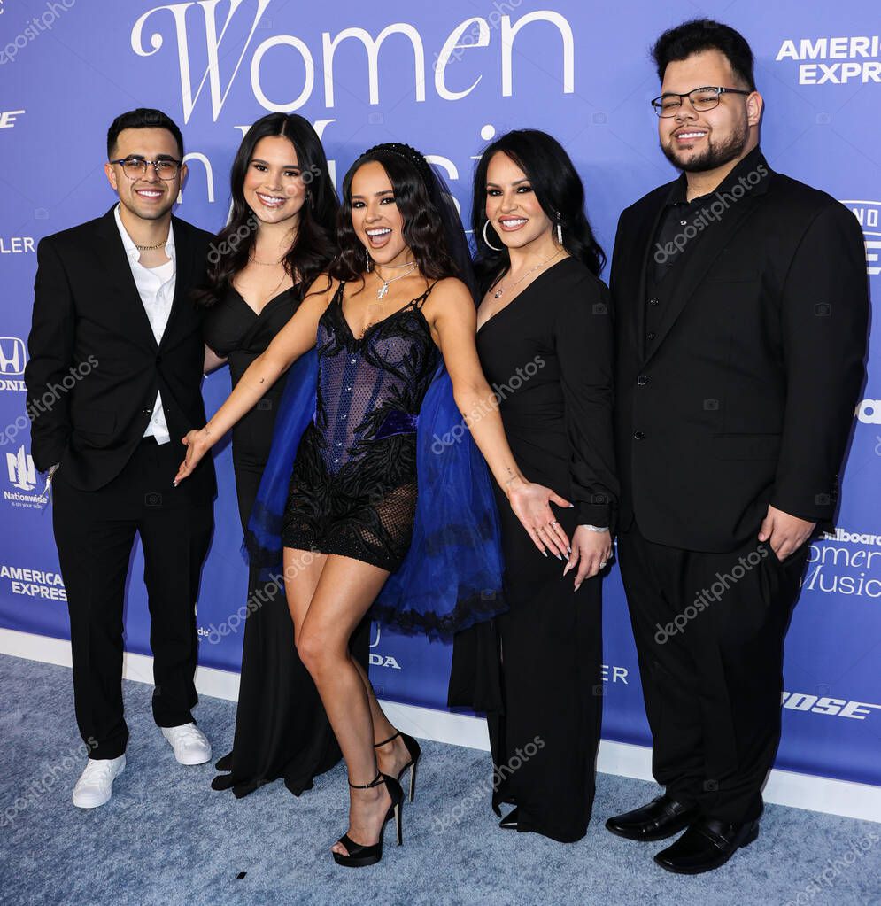 Becky G, Alejandra Gomez and family arrive at the 2023 Billboard Women ...