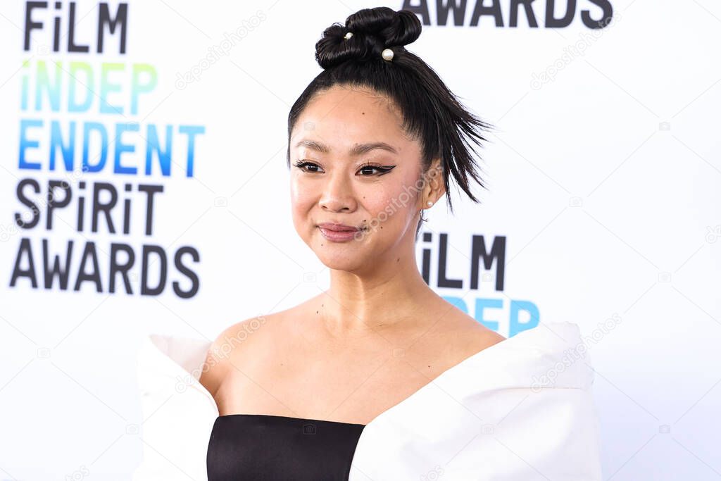 Stephanie Hsu wearing a Khoon Hoi dress and Delfina Delettrez jewelry ...