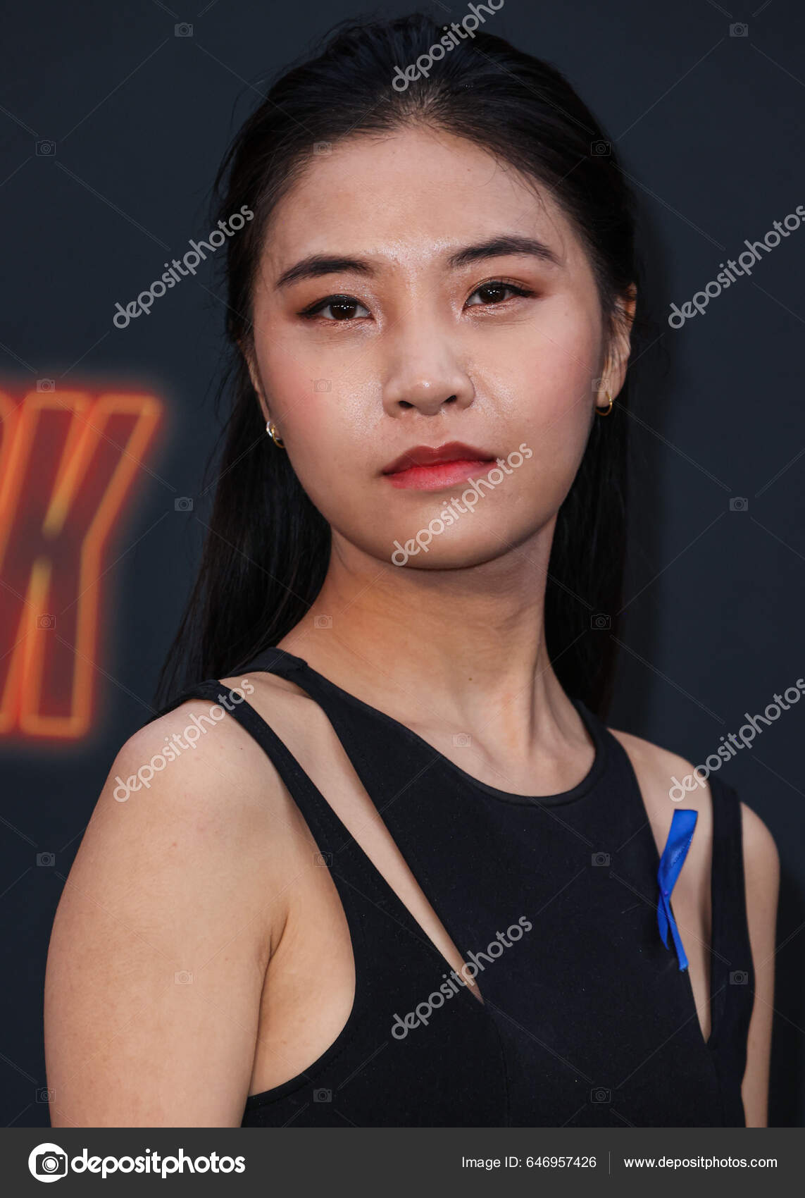 Aimee Kwan Arrives Los Angeles Premiere Lionsgate's 'John Wick Chapter – Stock Editorial Photo ...