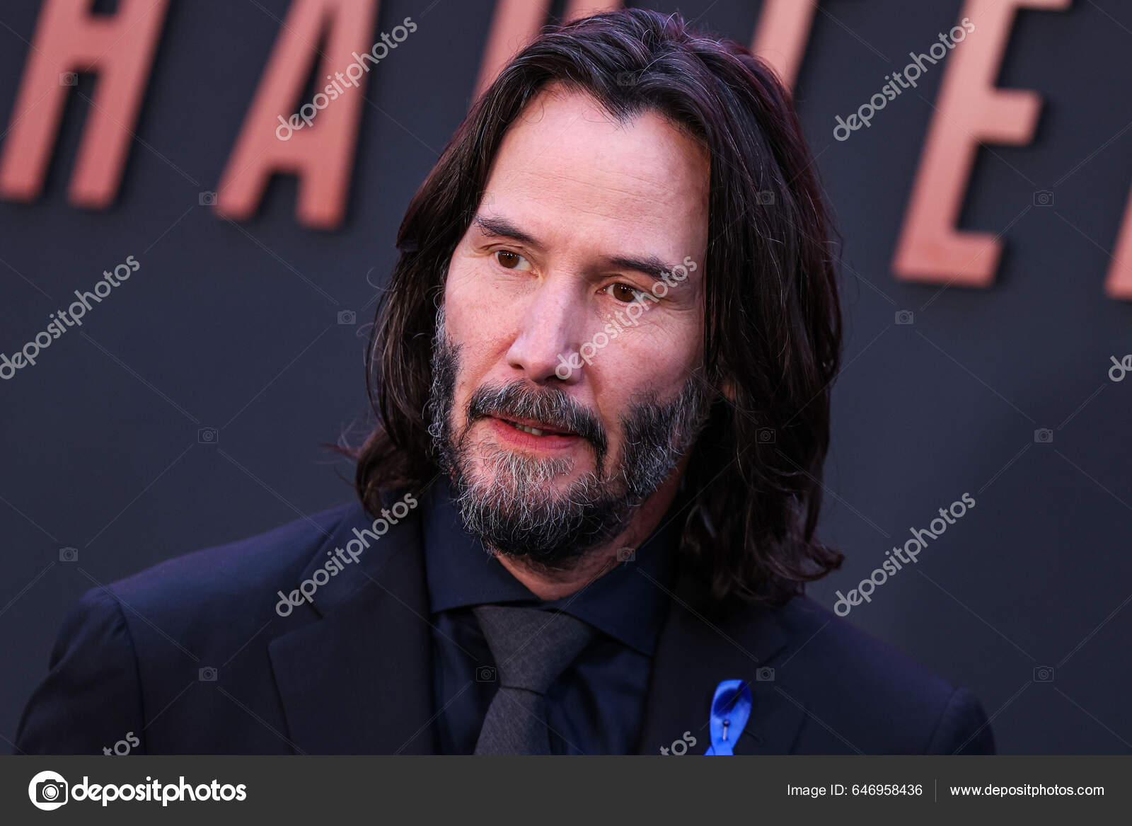 Canadian Actor Keanu Reeves Arrives Los Angeles Premiere Lionsgate's ...