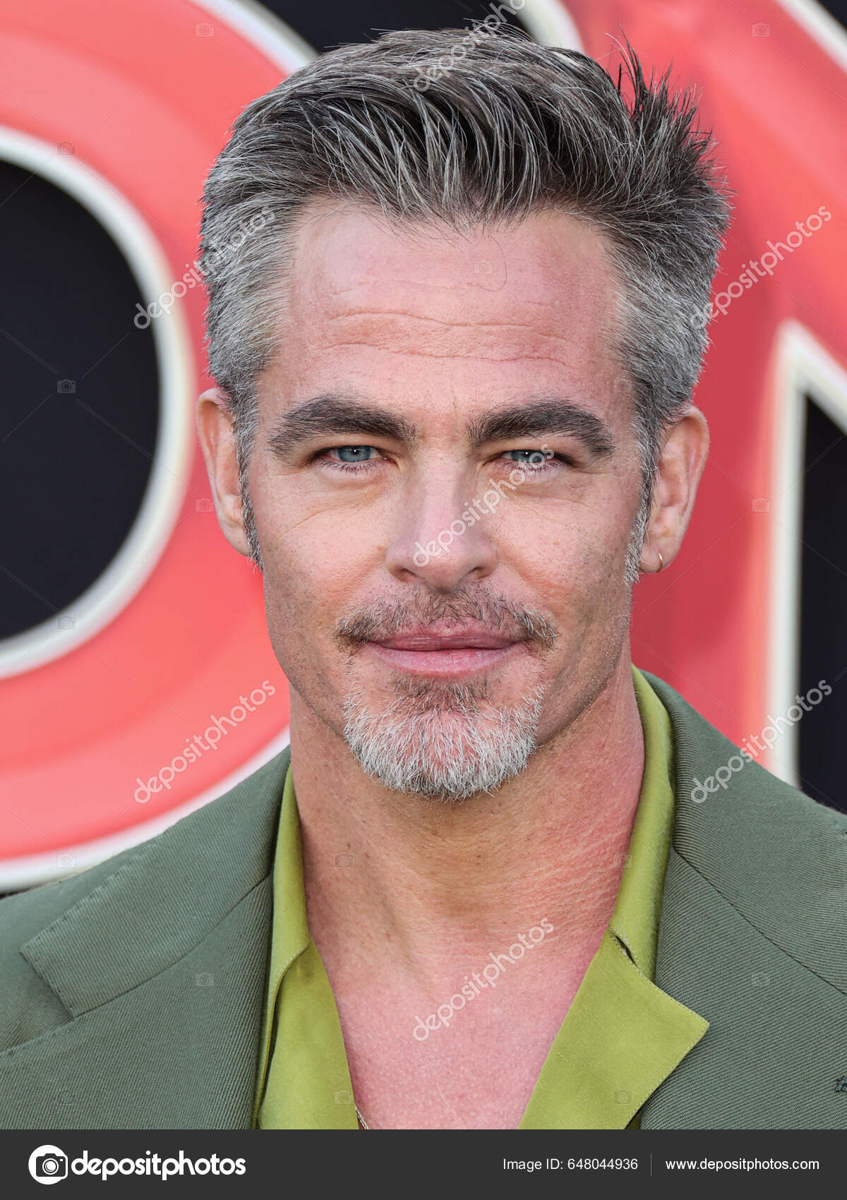 American Actor Chris Pine Arrives Los Angeles Premiere Paramount ...