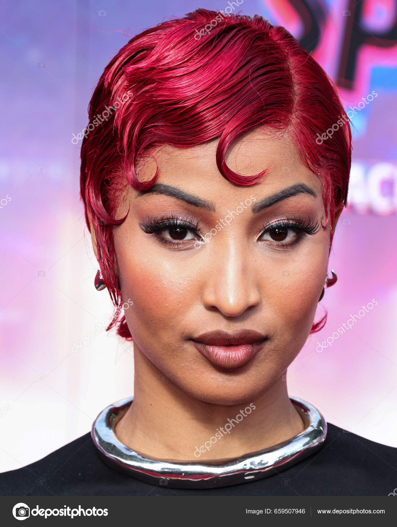 Shenseea Arrives World Premiere Sony Pictures Animation's 'Spider Man ...