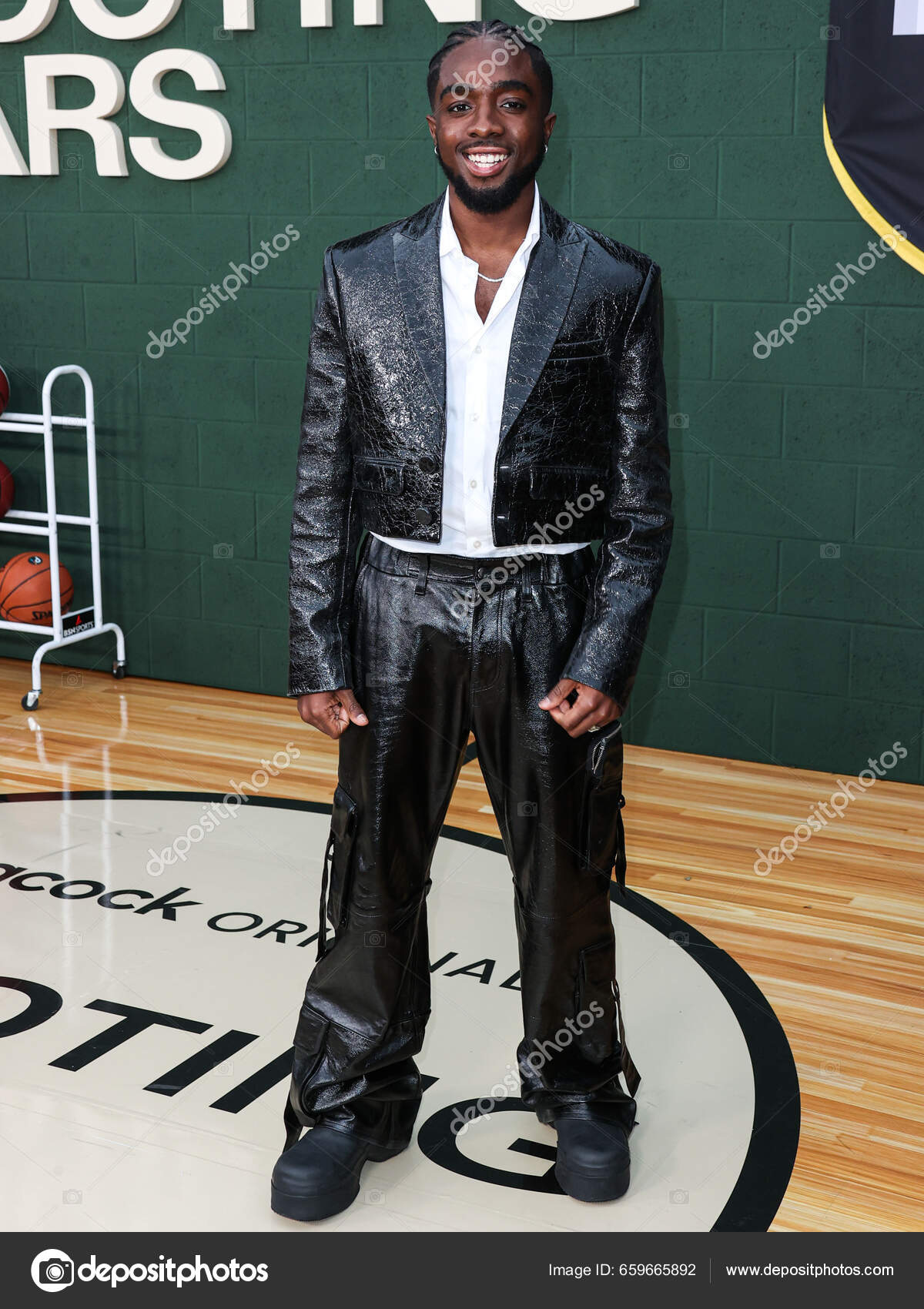 American Actor Caleb Mclaughlin Arrives Los Angeles Premiere Peacock's ...