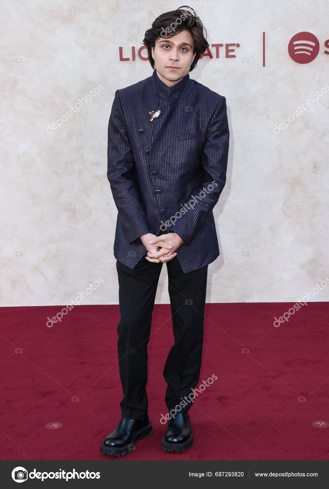 American Canadian Actor Aamer Husain Arrives Los Angeles Premiere Lions ...
