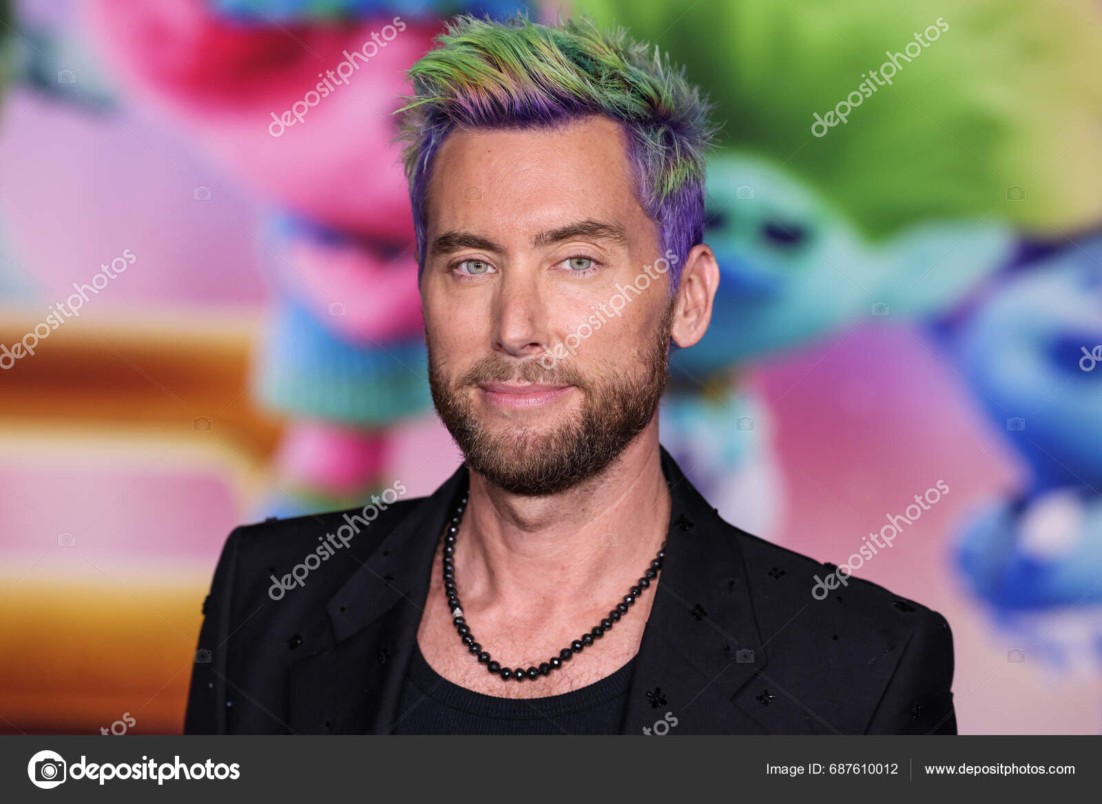 Lance Bass Arrives Los Angeles Special Screening Dreamworks Animation ...