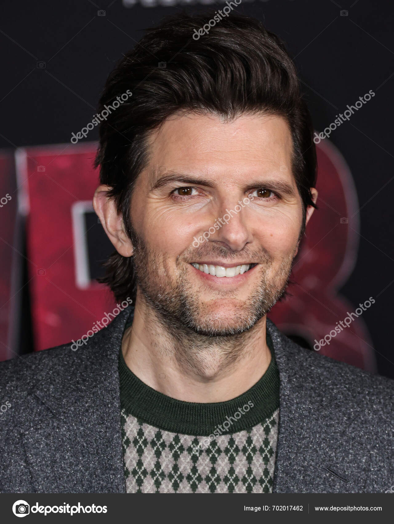 Adam Scott Arrives World Premiere Columbia Pictures' 'Madame Web' Held ...