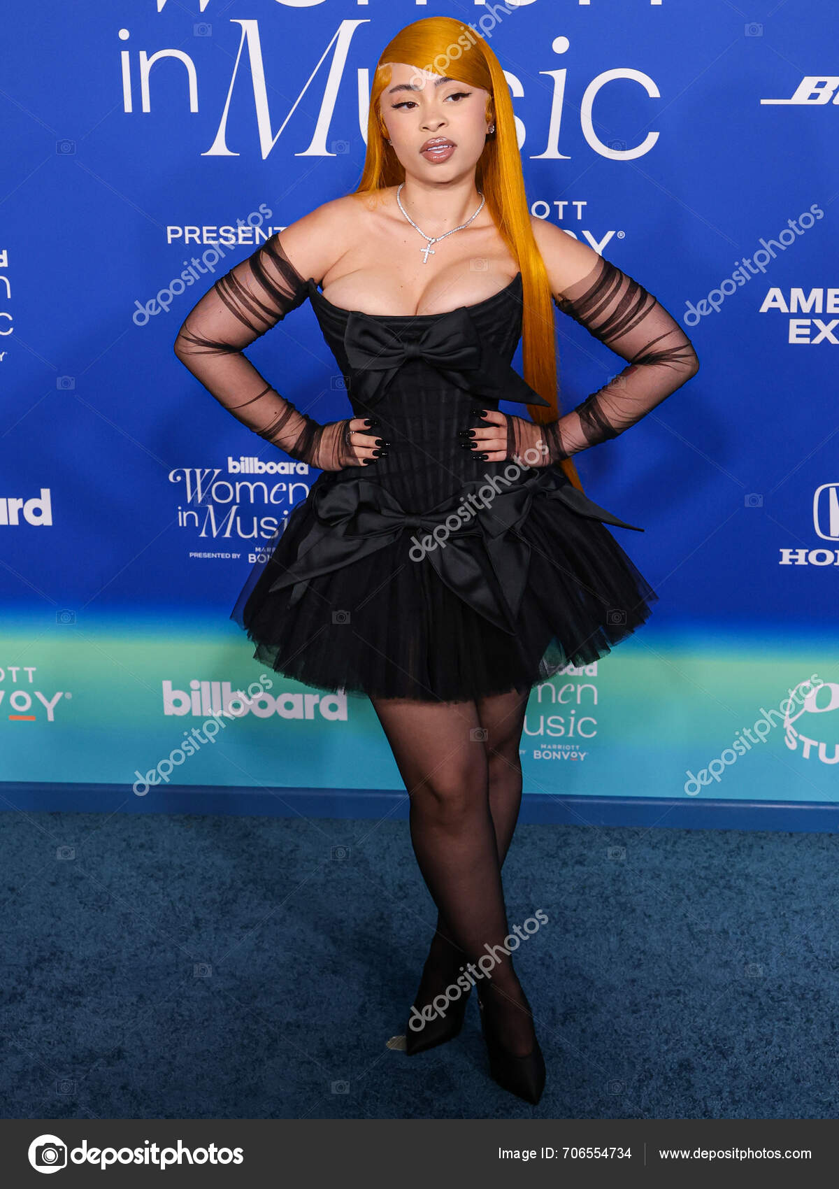 Ice Spice Arrives 2024 Billboard Women Music Held Youtube Theater ...