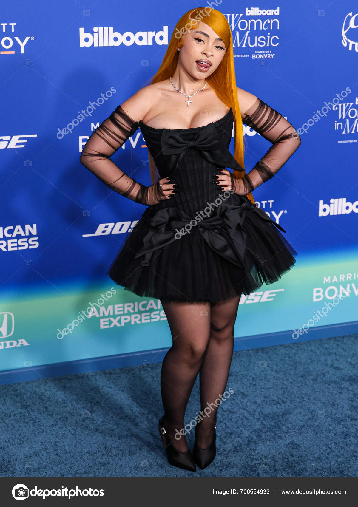 Ice Spice Arrives 2024 Billboard Women Music Held Youtube Theater ...