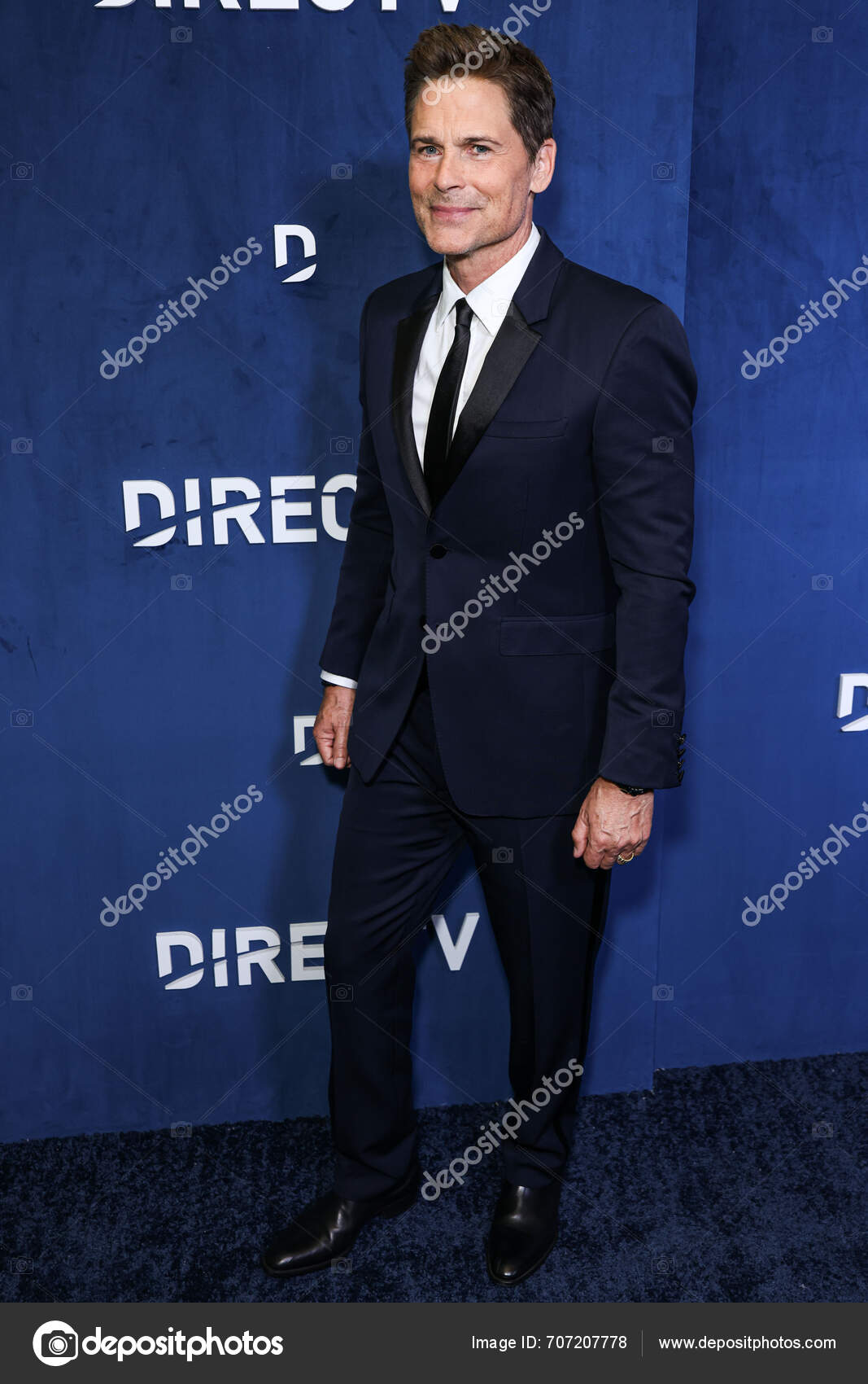 Rob Lowe Arrives Directv Streaming Stars Oscar Viewing Party 2024 ...
