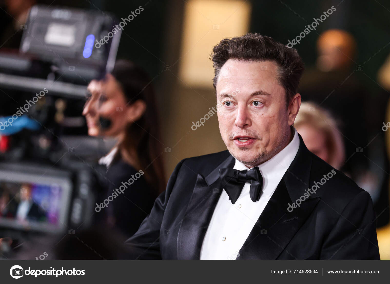 Elon Musk Arrives 10Th Annual Breakthrough Prize Ceremony Held Academy ...