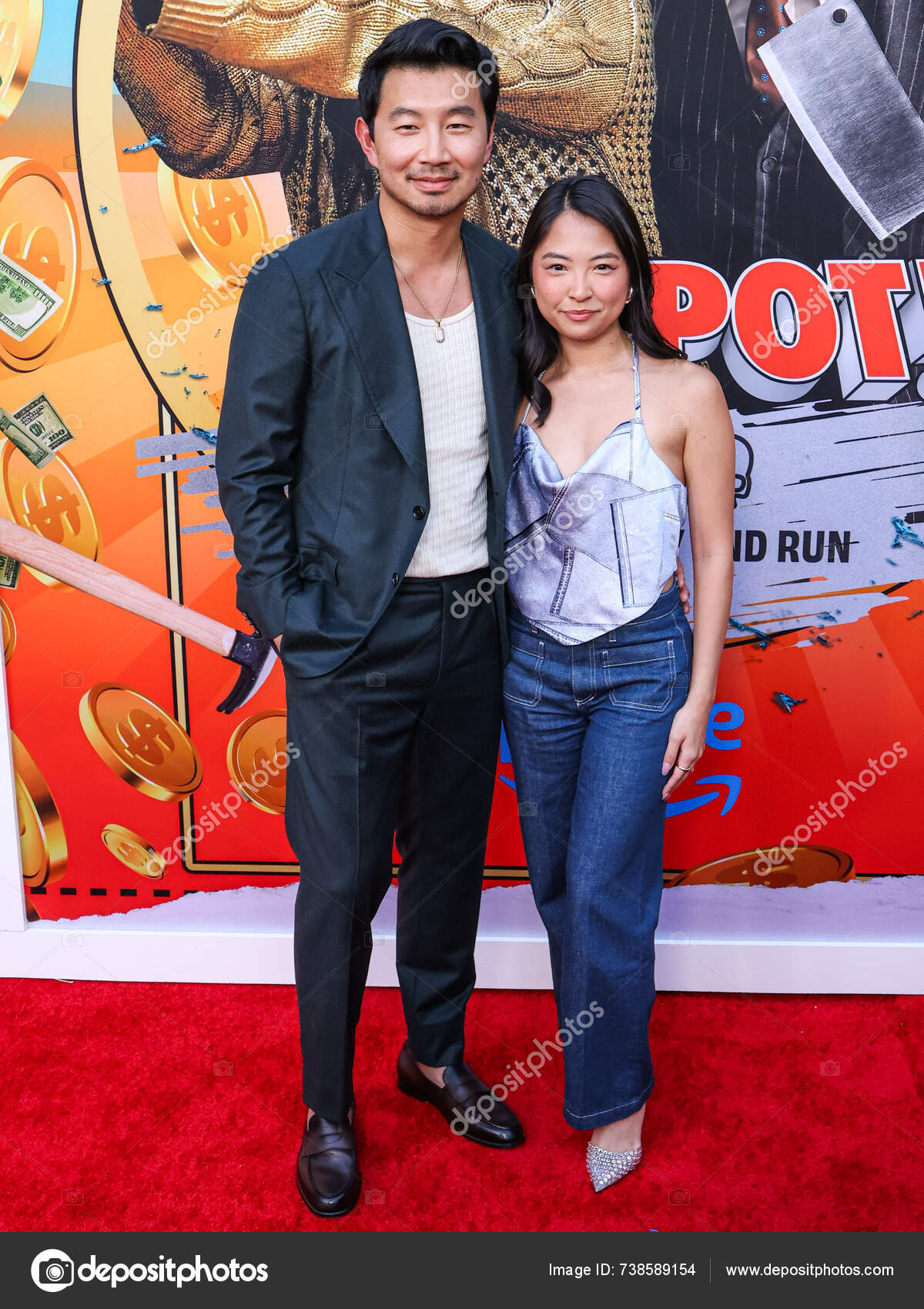 Simu Liu Girlfriend Allison Hsu Arrive Los Angeles Premiere Amazon ...