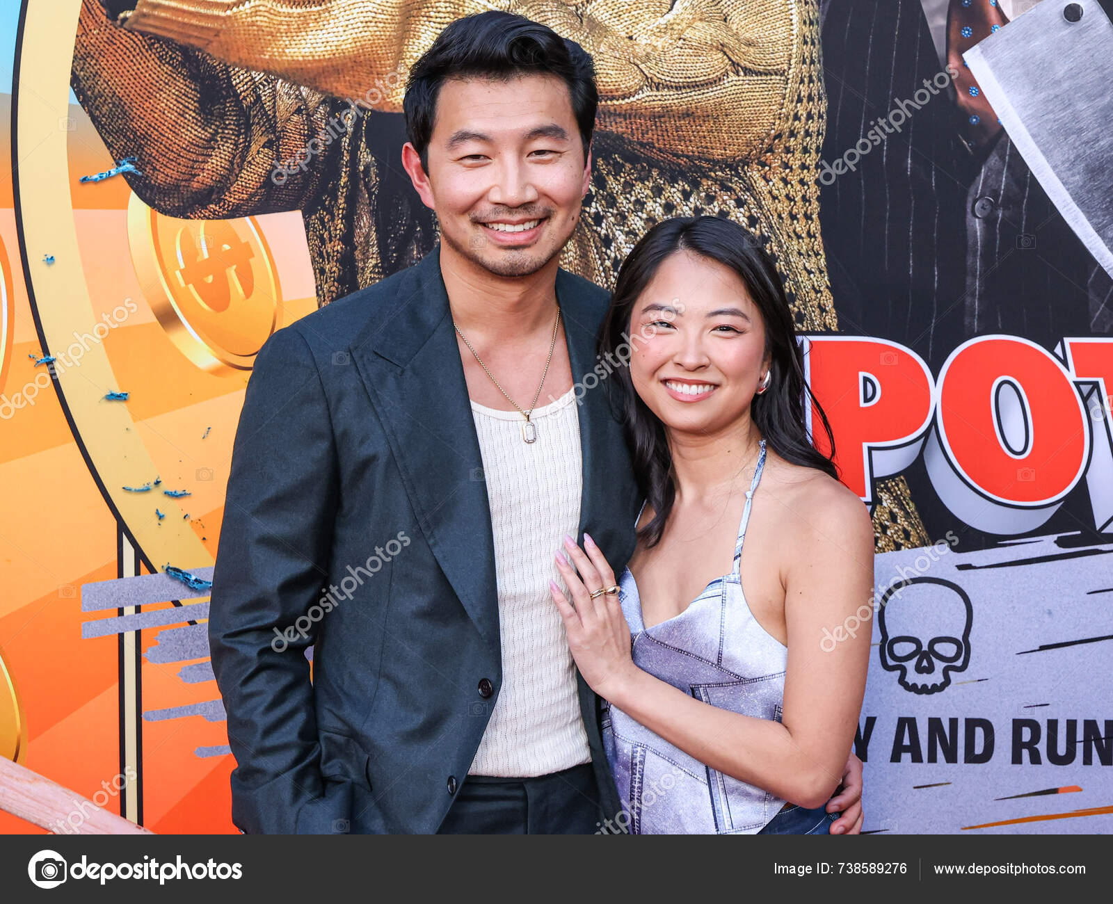 Simu Liu Girlfriend Allison Hsu Arrive Los Angeles Premiere Amazon ...