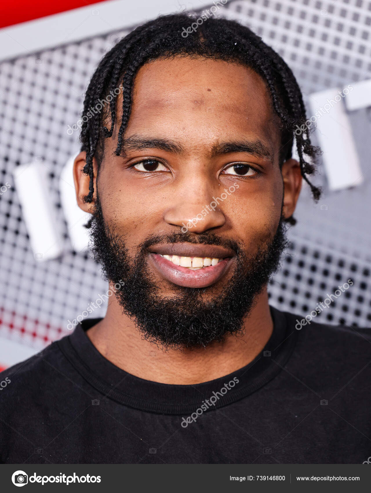 Derrick Jones Chega Grande Abertura Cúpula Intuit Cerimônia Corte Fita ...