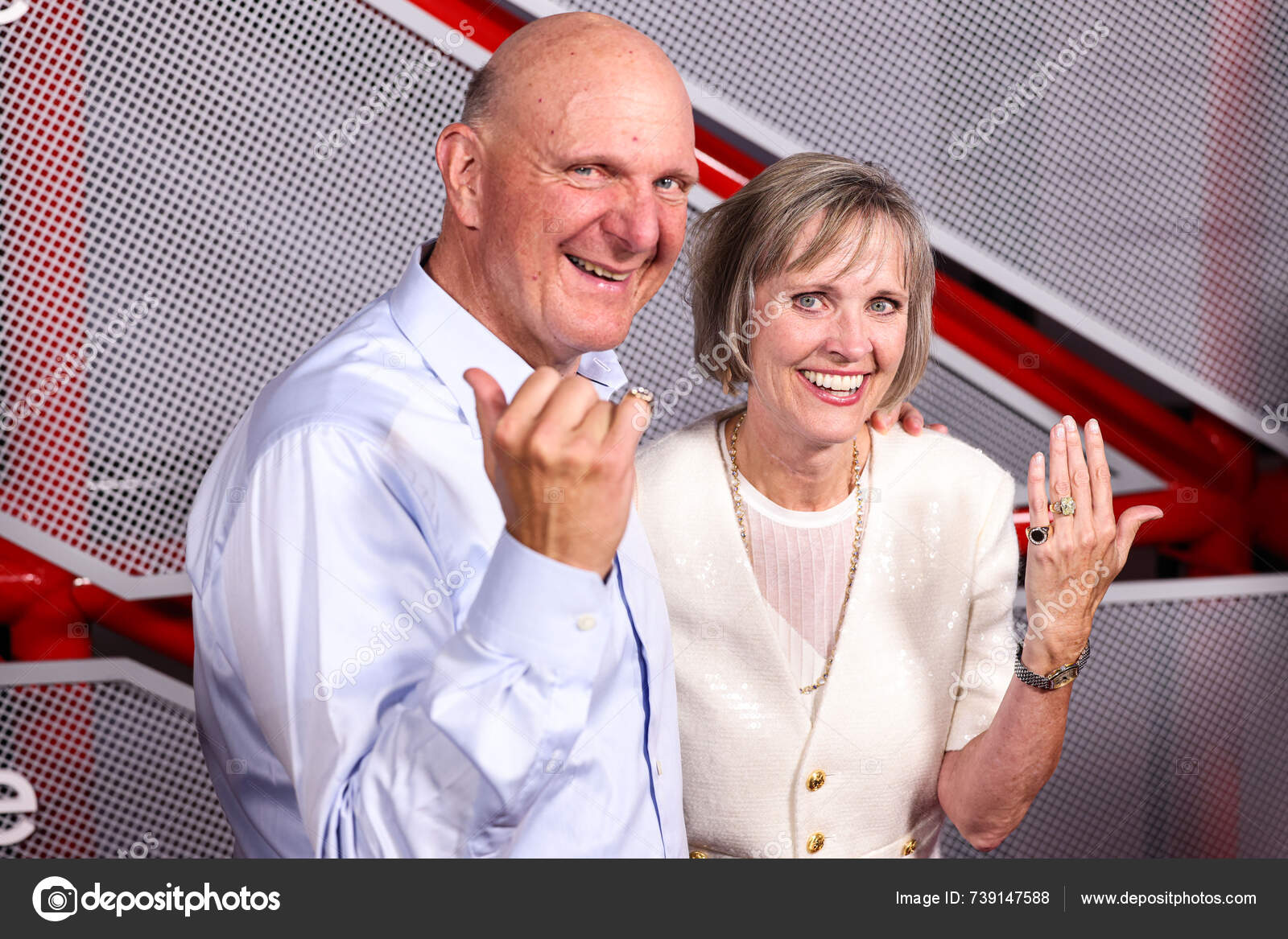 Steve Ballmer Esposa Connie Snyder Ballmer Llegan Intuit Dome Grand ...