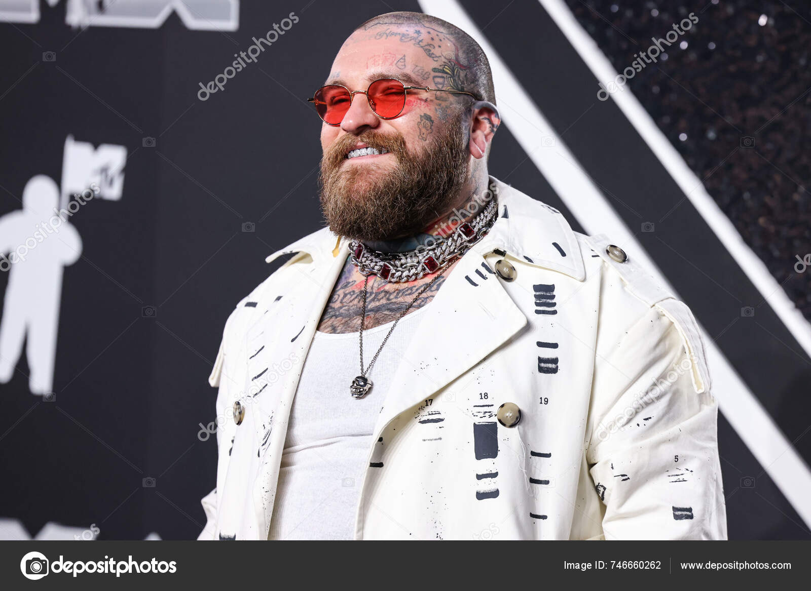 Teddy Swims Arrives 2024 Mtv Video Music Awards Held Ubs — Stock ...
