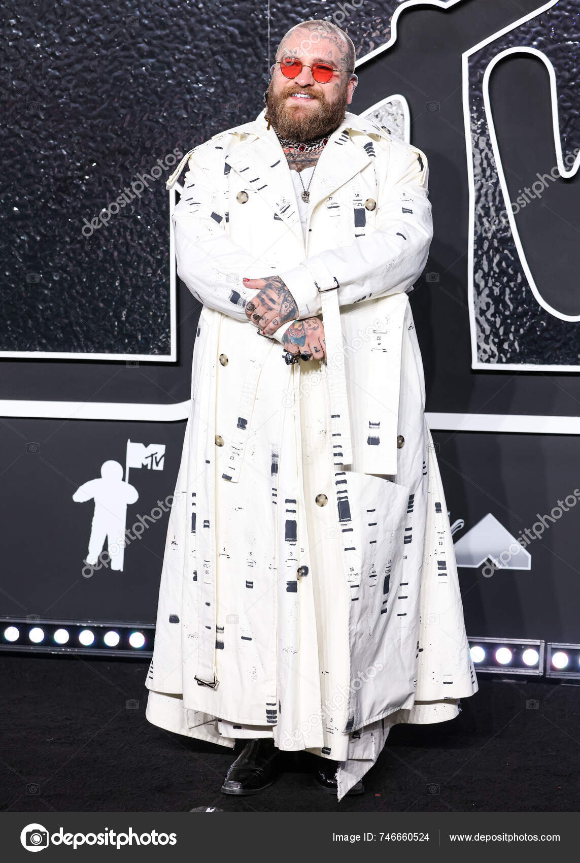 Teddy Swims Arrives 2024 Mtv Video Music Awards Held Ubs — Stock ...