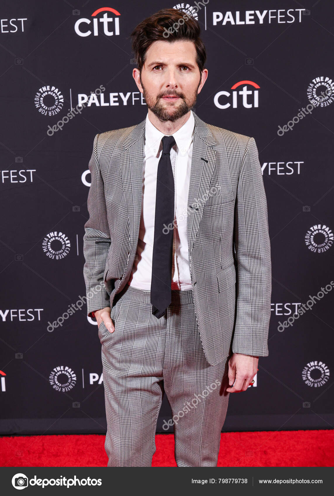 American Actor Adam Scott Arrives 2025 Paleyfest 42Nd Annual William ...