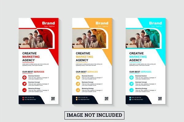 Templat Desain Flyer Atau Kartu Rak Acara Perusahaan Vektor Stok oleh ...