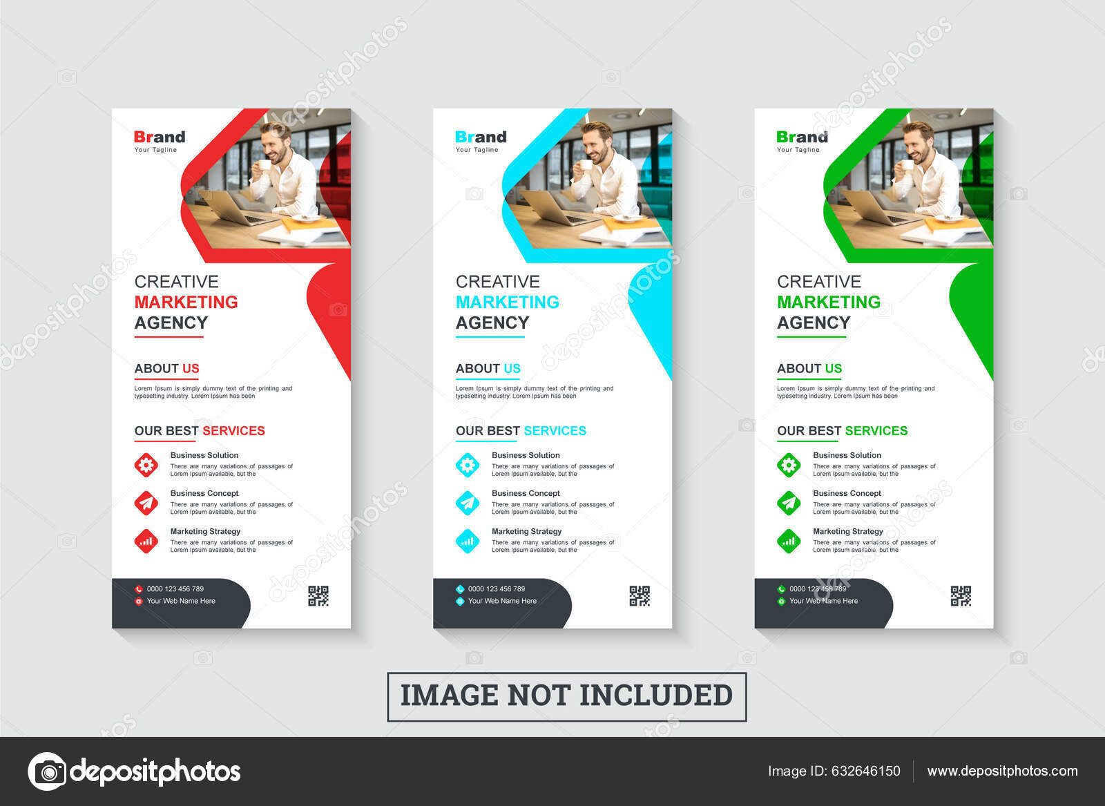 Templat Desain Flyer Atau Kartu Rak Acara Perusahaan Vektor Stok oleh ...