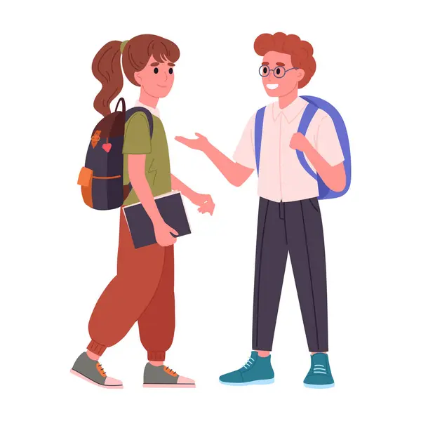 Middle school students Vector Images | Depositphotos