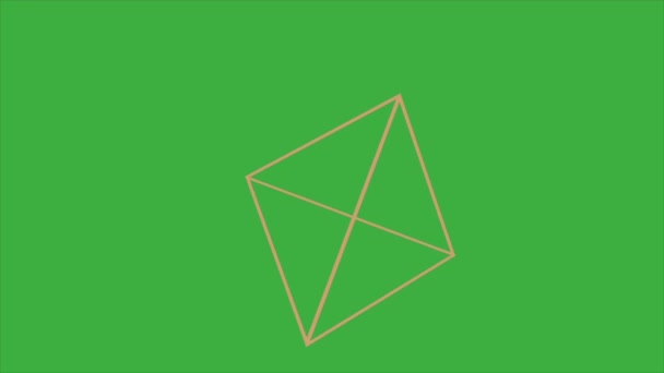 Animação Vídeo Loop Triângulo Fundo Tela Verde — Vídeo © bithkobith ...