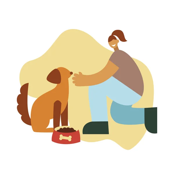 5,724,149 Children feeding a dog Vector Images | Depositphotos