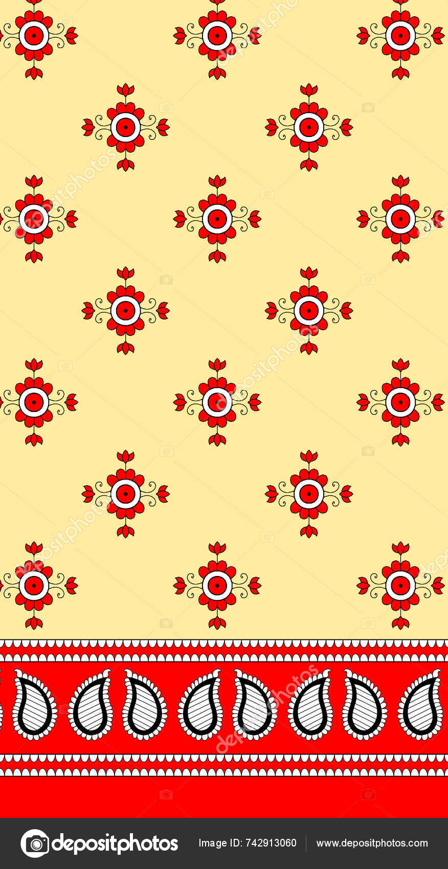 Vector Seamless Ethnic Pattern Tribal Elements — Stock Photo ... Vector Seamless Ethnic Pattern Tribal Elements — Stock Photo ...
