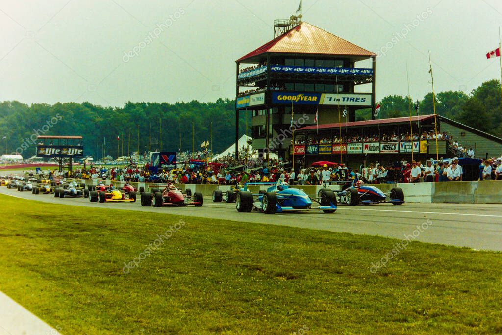 Championship Auto Racing Teams CART starting line at Miller Lite 200 ...