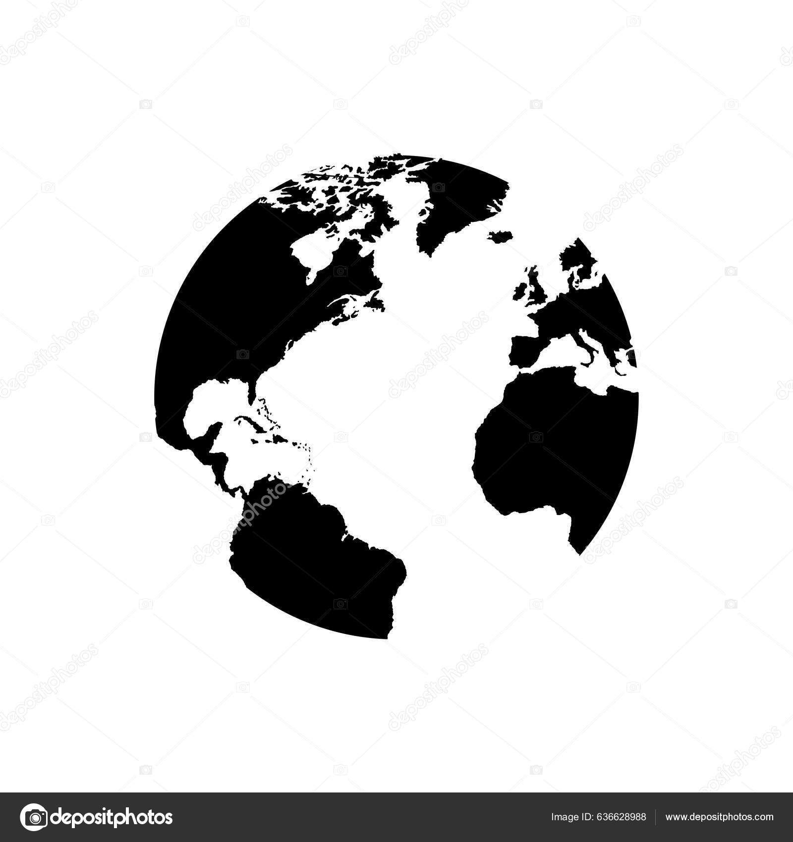 World Map Political Map World Black Color Flat Style - Vettoriale Stock ... World Map Political Map World Black Color Flat Style - Vettoriale Stock ...