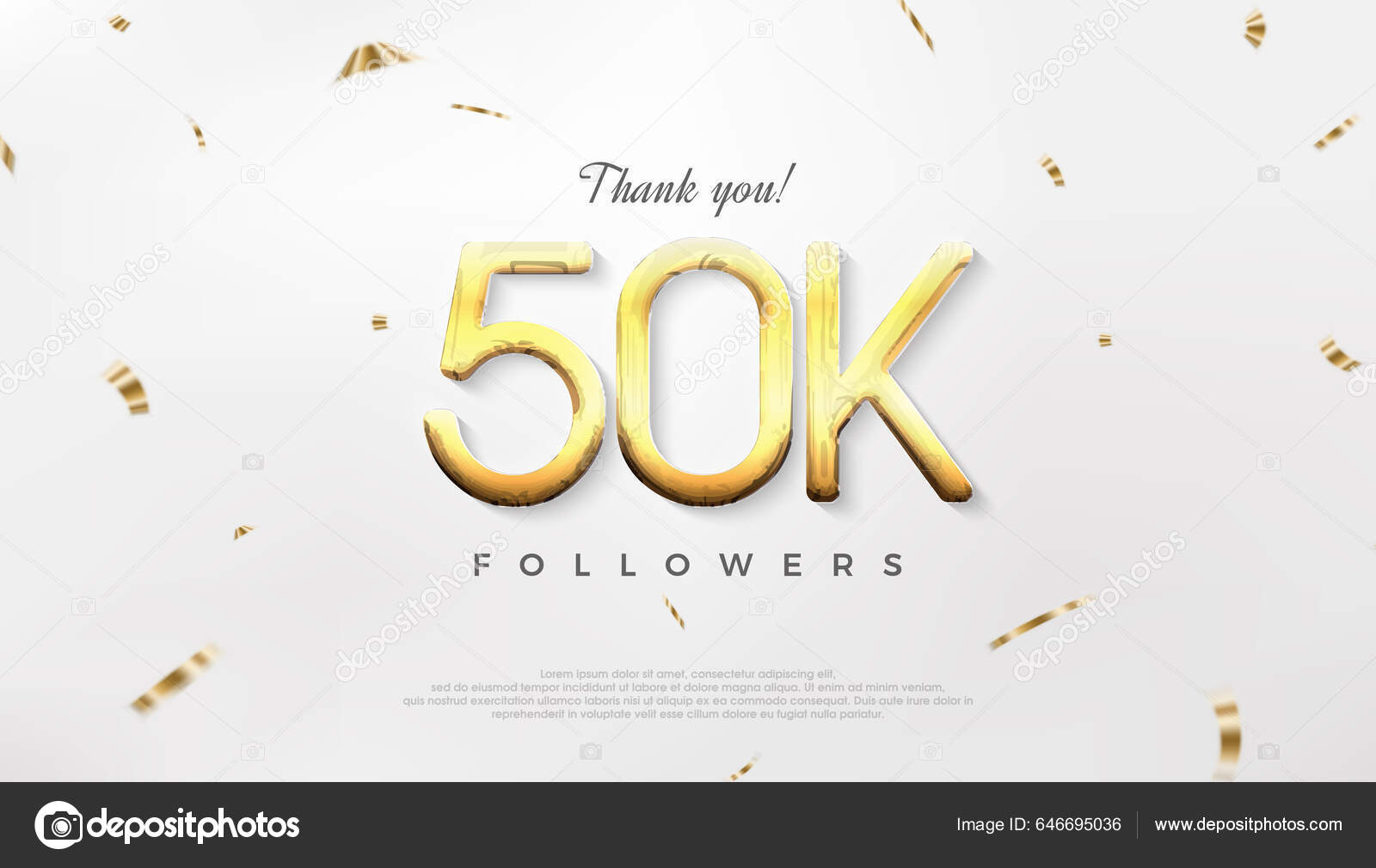 Thanks 50K Followers Celebration Achievements Social Media Posts ...