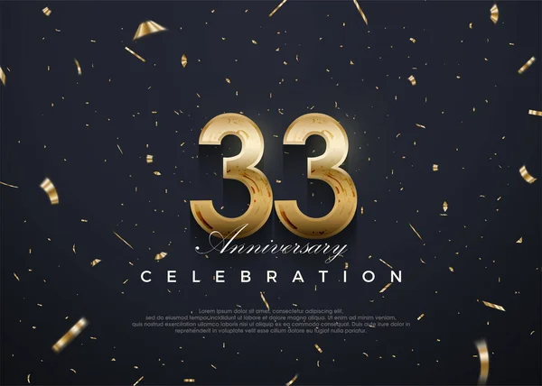 33Rd Anniversary Number Shiny Luxury Premium Vector Backgrounds Premium ...