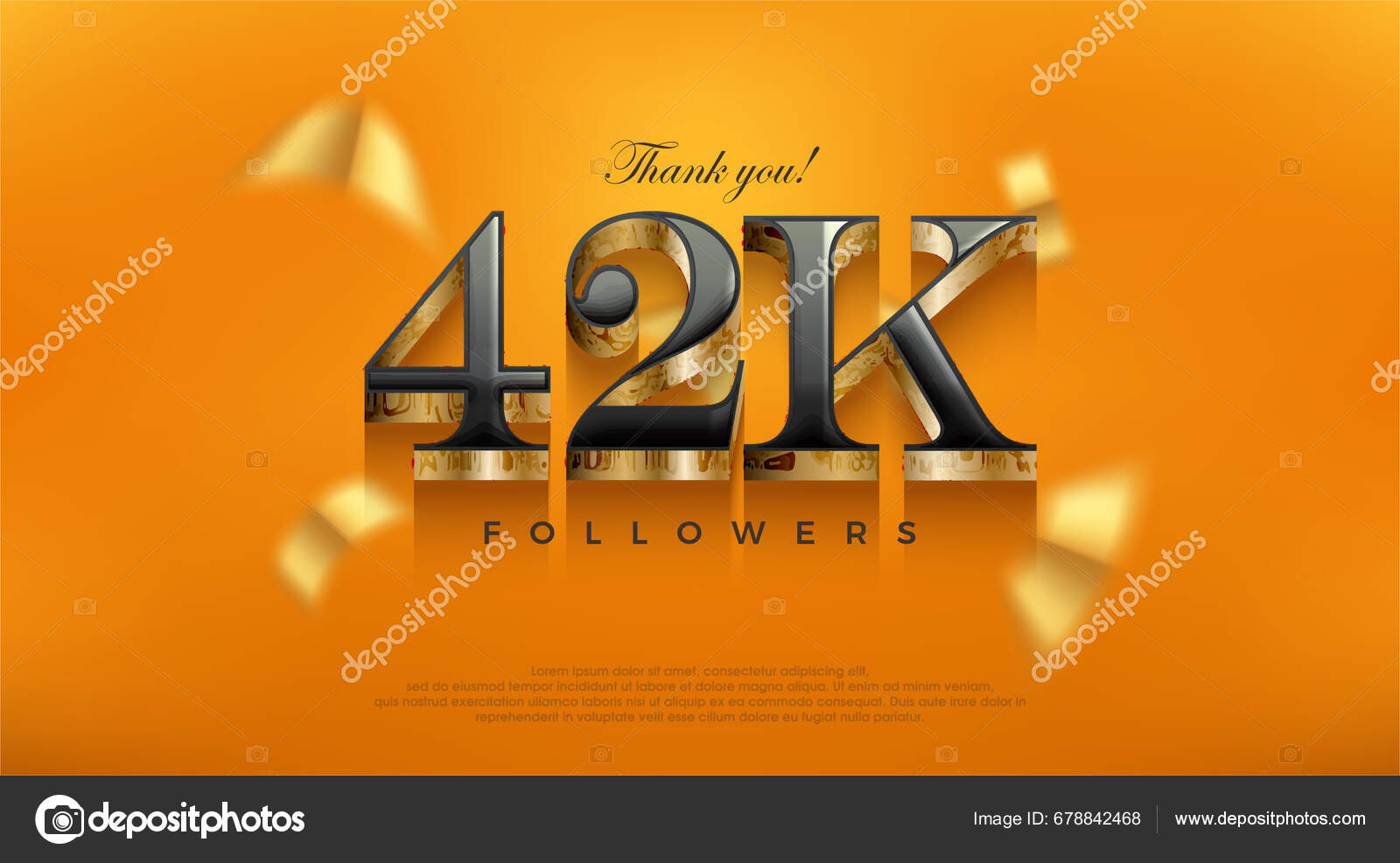 Celebration Achieving 42K Followers Posters Banners Social Media Post ...