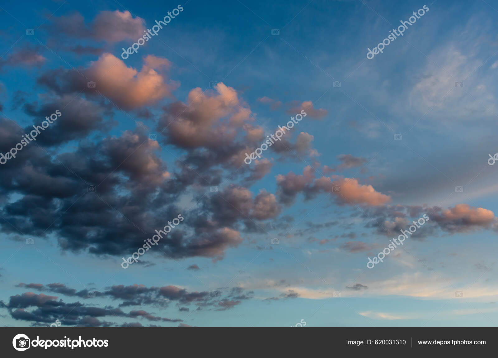 Abstract Background Beautiful White Clouds Blue Sky Brazil — Stock ...